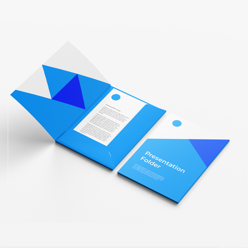 Glue-Less Presentation Folders