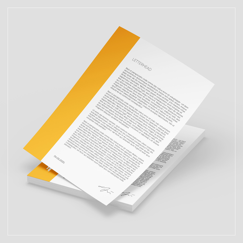 Full-Color Letterhead Printing